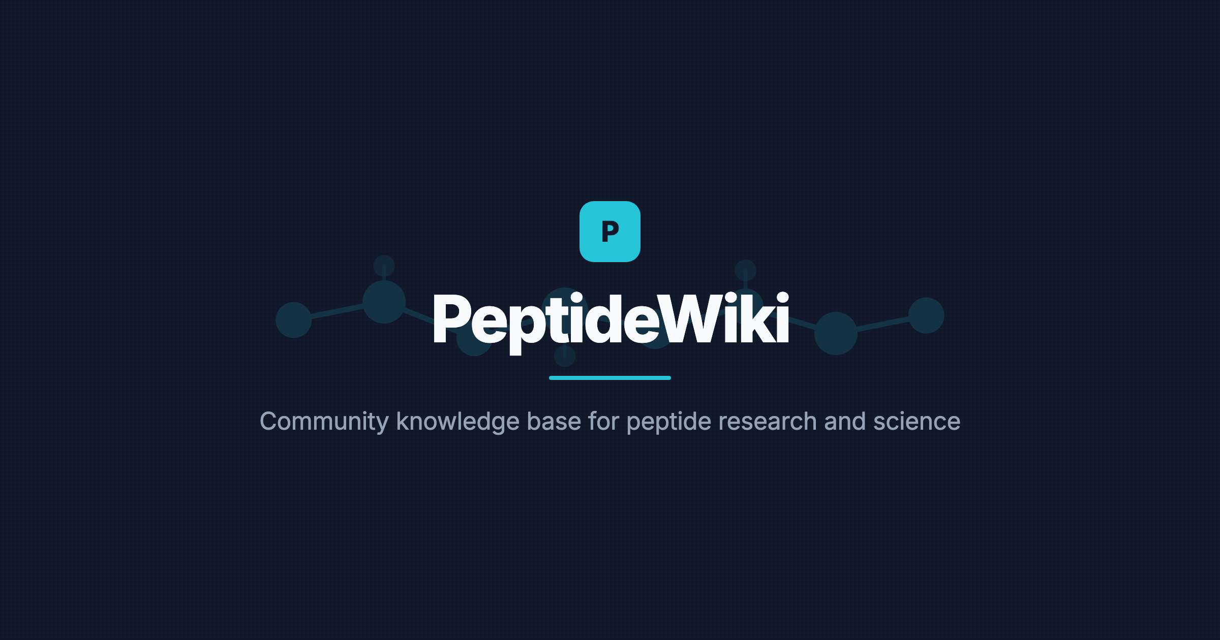 Peptide Research Database & Evidence Hub | PeptideWiki